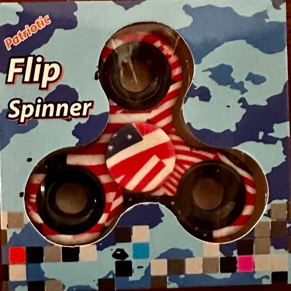 American Flag Spinner Fidget 3 X Fidget Spinner Hand Spinner USA Flag